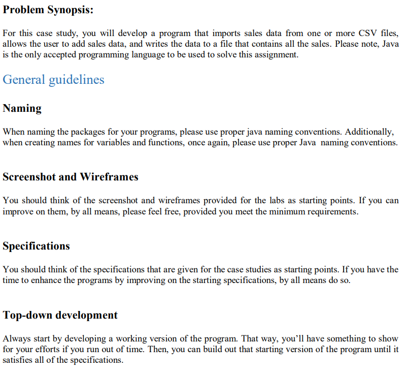 Solved Java Program I Have Seen Some Solutions With The Csv 8447