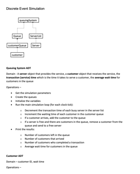 Solved Simulation Project Project Objectives 1. To develop | Chegg.com
