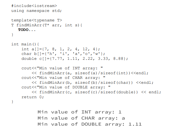 Solved c++ complete the "TODO" part to make the output look | Chegg.com