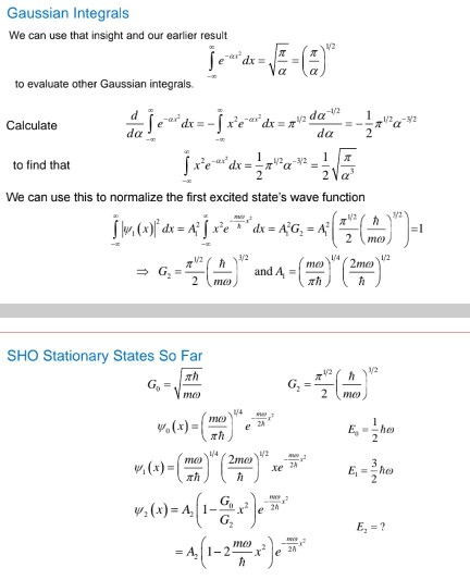 Solved Gaussian Integrals We can use that insight and our | Chegg.com
