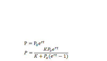 Solved P=P0ert P=K+Po(ert−1)KPoertThe population of a city | Chegg.com