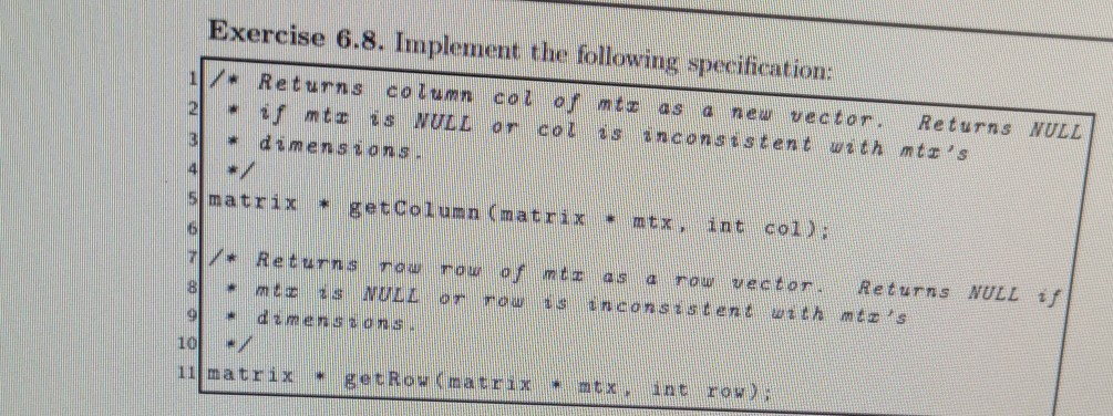 Solved Exercise 6.8. Implement the following specification: | Chegg.com