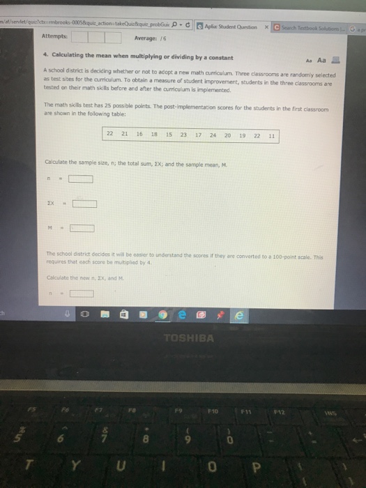 Solved Calculating the mean when multiplying or dividing by | Chegg.com