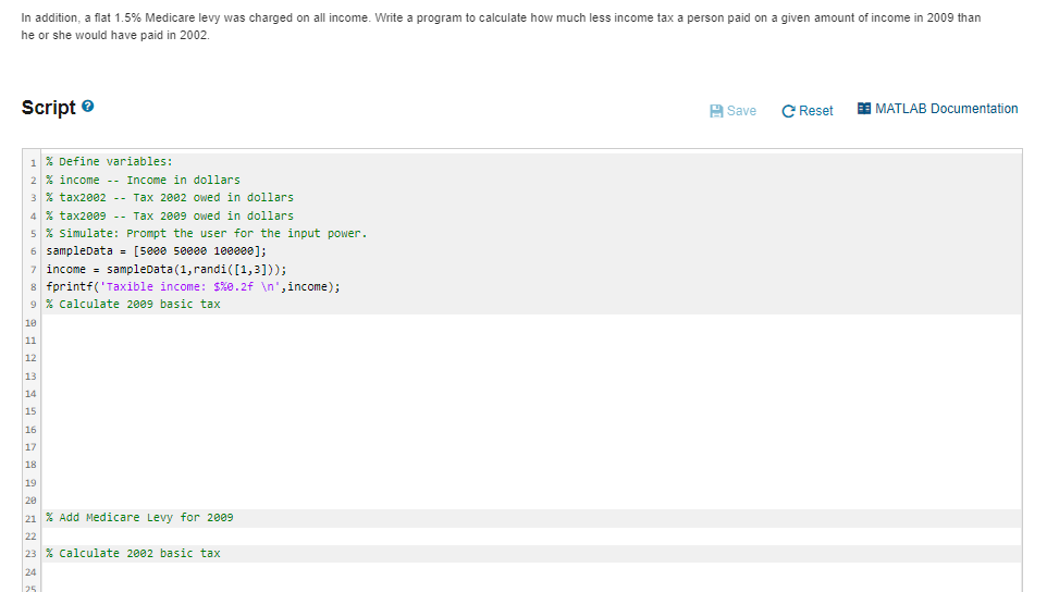 Solved Branching Statements on Tax Problems In 2009, | Chegg.com