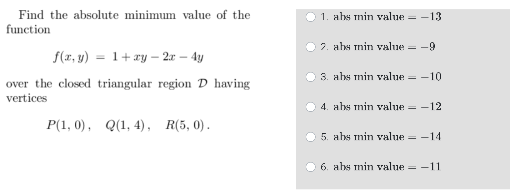 Solved Find the absolute maximim value of the function | Chegg.com