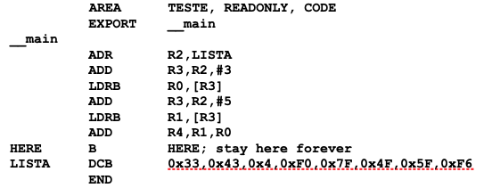 Solved What are the values for R4, R5 and R6 on the code | Chegg.com
