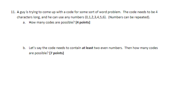 Solved A guy is trying to come up with a code for some sort | Chegg.com