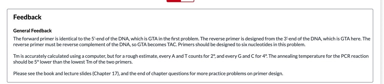 Solved Design forward and reverse primers to the following | Chegg.com