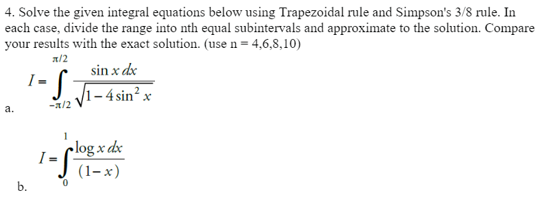 Solved MATLAB COMMANDS ONLY Solve the given integral | Chegg.com