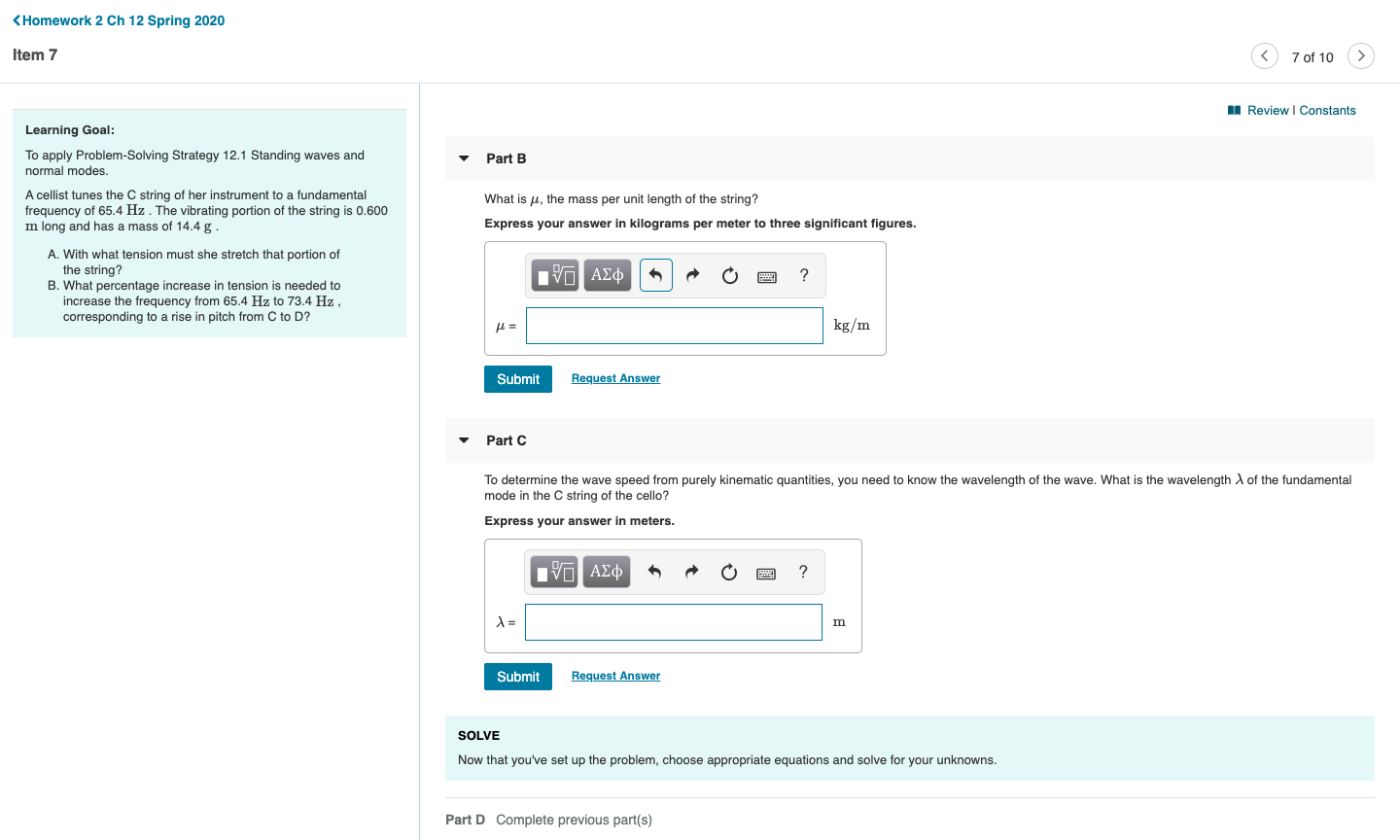 Solved To apply Problem-Solving Strategy 12.1 Standing waves | Chegg.com