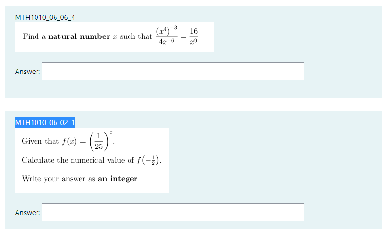 Solved MTH1010_06_06_4 Find a natural number 2 such that = | Chegg.com