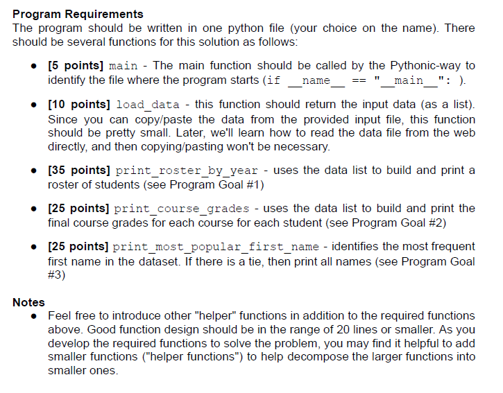 Solved Data Analysis Using Nested Lists In this problem you | Chegg.com