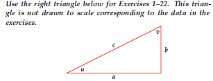 Solved Use the right triangle below for Exercises 1-22. This | Chegg.com