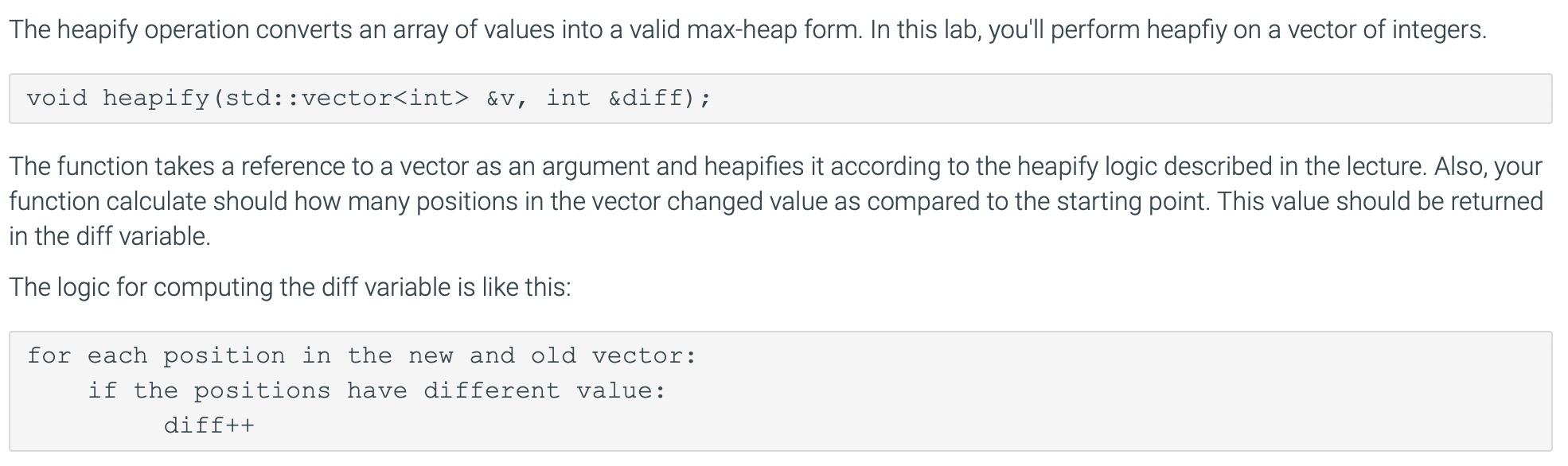 Solved The Heapify Operation Converts An Array Of Values