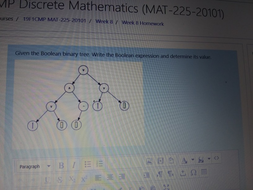Solved VP Discrete Mathematics (MAT-225-20101) urses / | Chegg.com