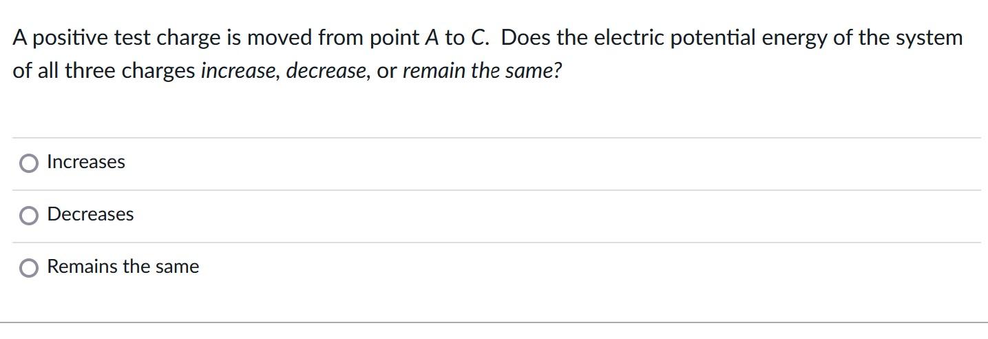 Solved D Х + X Х Х A A B B C A positive test charge is | Chegg.com