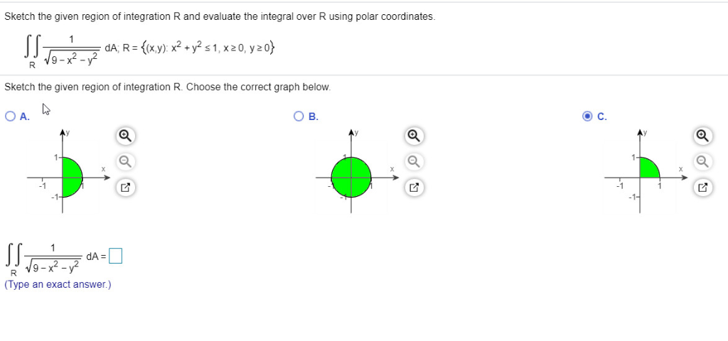 Solved Sketch the given region of integration R and evaluate | Chegg.com