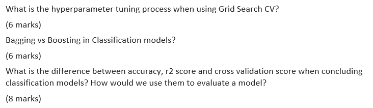 Solved What is the hyperparameter tuning process when using | Chegg.com