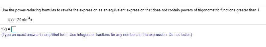 Solved Use the power-reducing formulas to rewrite the | Chegg.com