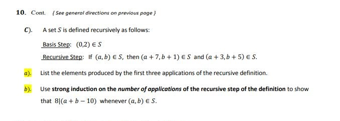 Solved 10. For each of the three inductive proofs (problems | Chegg.com