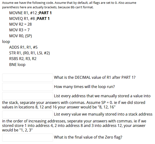 Assume we have the following code. Assume that by | Chegg.com