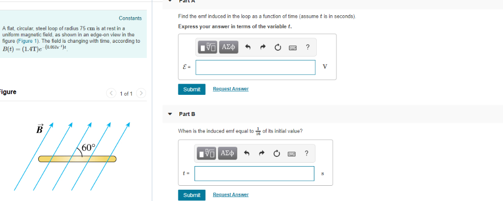 Solved Find the emf induced in the loop as a function of | Chegg.com