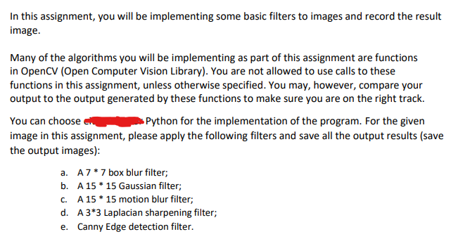 Solved In this assignment, you will be implementing some | Chegg.com
