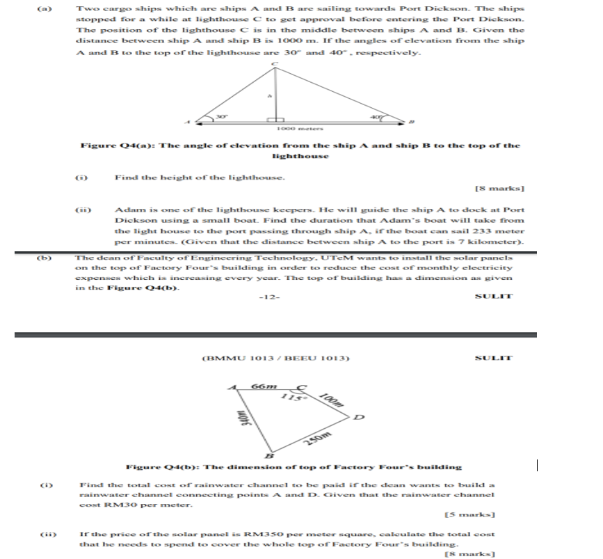 Solved Two cargo ships which are ships A and B are sailing | Chegg.com