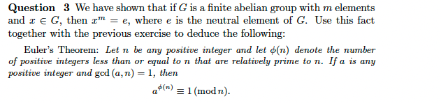 Solved Question 3 We have shown that if G is a finite | Chegg.com