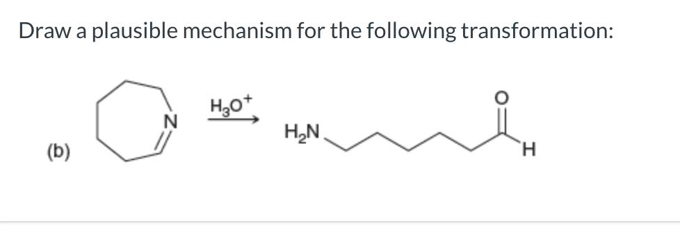 Solved Draw a plausible mechanism for the following | Chegg.com