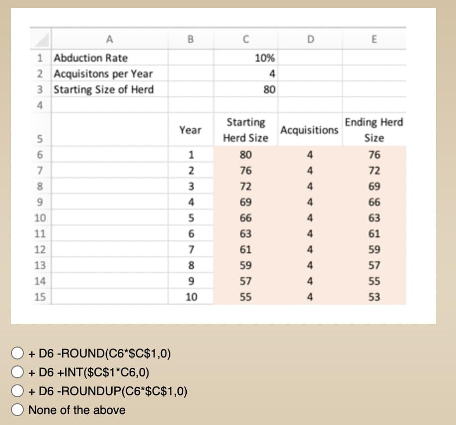 Solved The local alpaca rancher begins year 1 with 80 | Chegg.com