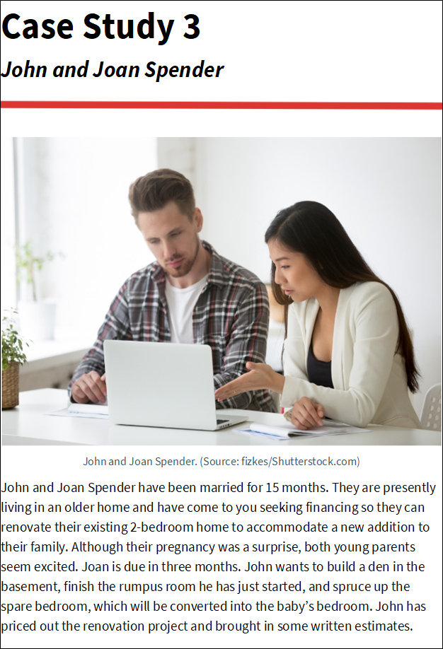 Case Study 3 John and Joan Spender John and Joan | Chegg.com