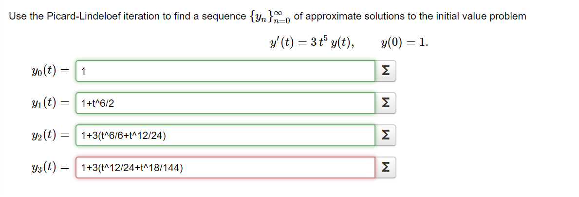 Solved Use the Picard-Lindeloef iteration to find a sequence | Chegg.com