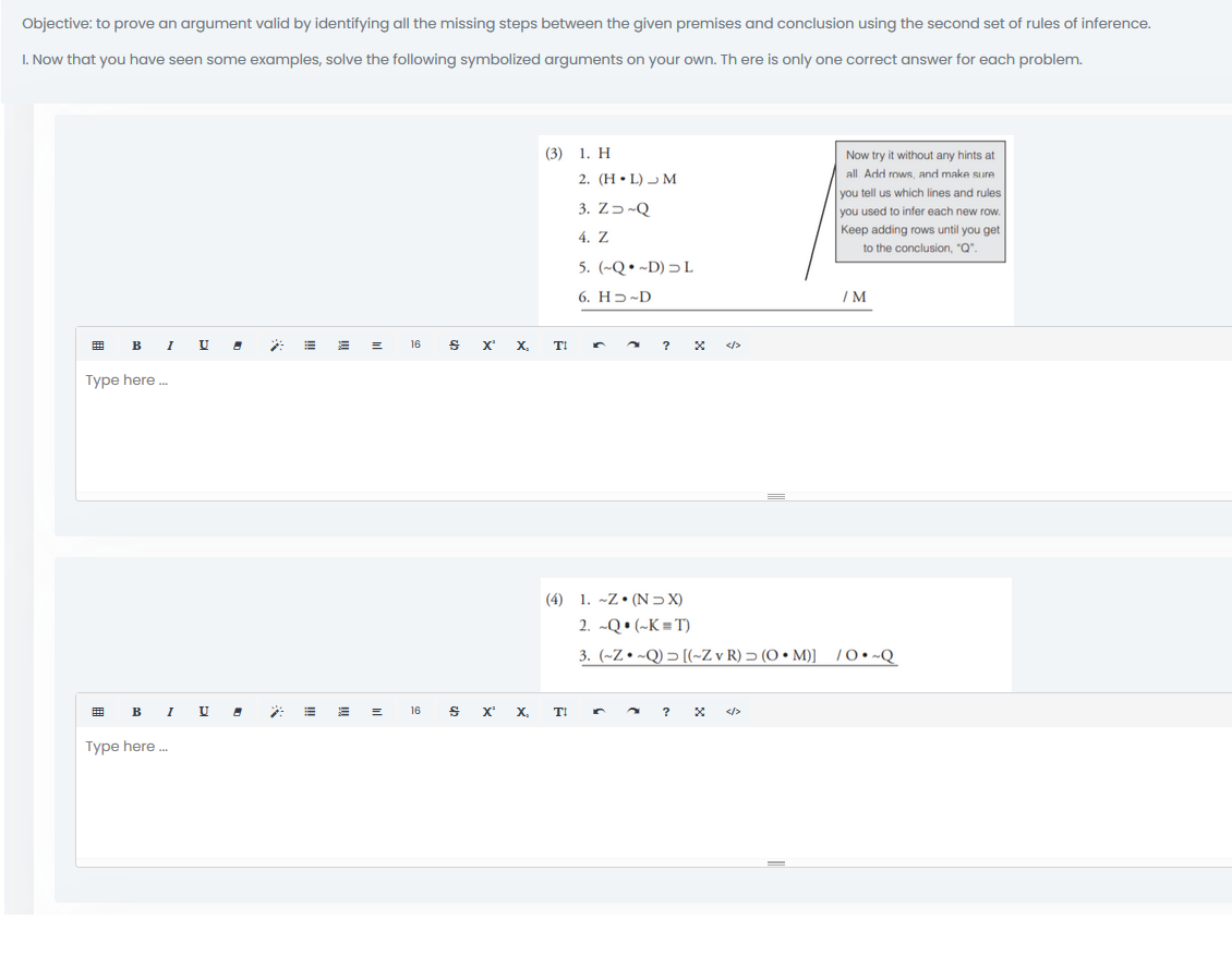 Solved Objective: to prove an argument valid by identifying | Chegg.com