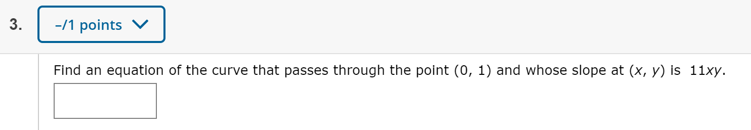 Solved Find an equation of the curve that passes through | Chegg.com