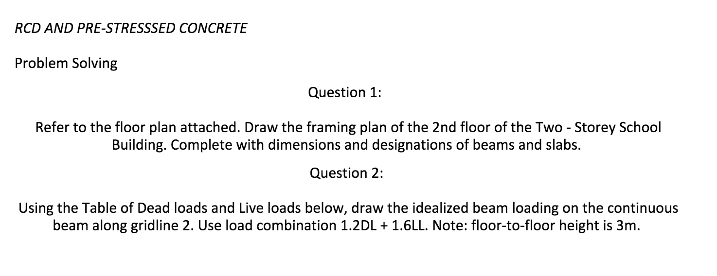 Solved RCD AND PRE-STRESSSED CONCRETE Problem Solving | Chegg.com