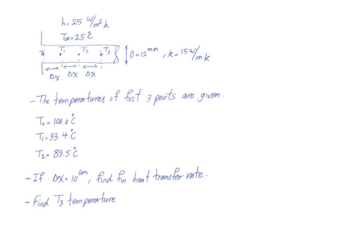 Solved The temperatures of first 3 points are given. T_0 | Chegg.com