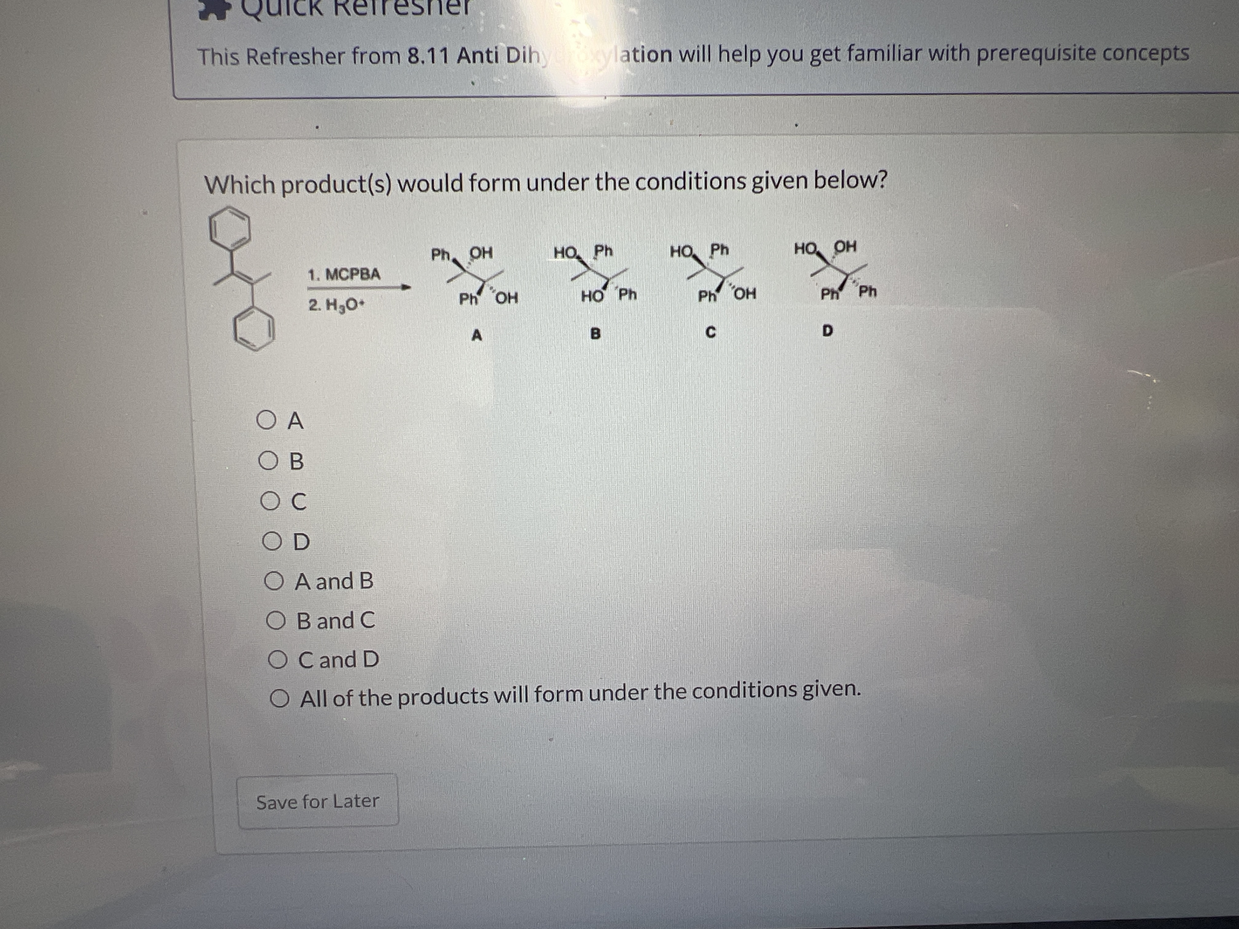 Solved Which product(s) ﻿would form under the conditions | Chegg.com