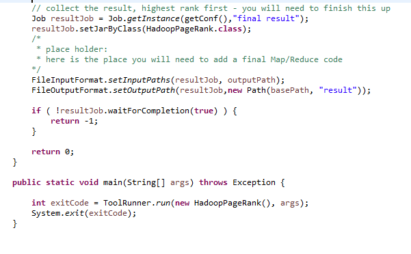 In BDP-4-03 pageRank Hadoop implementation, we have | Chegg.com