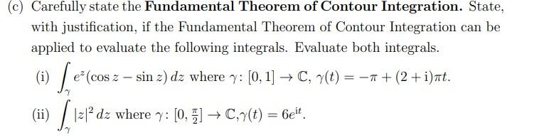 Solved Carefully state the Fundamental Theorem of Contour | Chegg.com