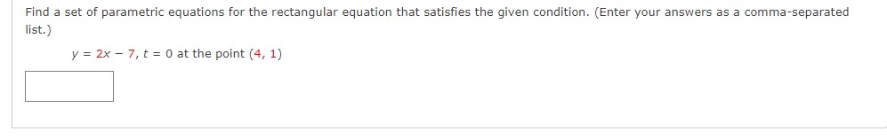 Solved Find a set of parametric equations for the | Chegg.com