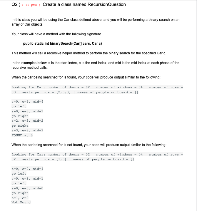 Solved Q1 e) ( 10 pts ) Create the following class Bicycle | Chegg.com