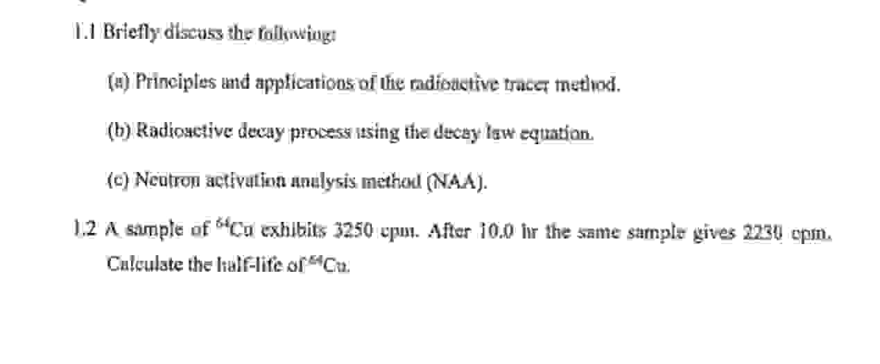 Solved 1.1 ﻿Briefly discoss the following(a) ﻿Principles und | Chegg.com