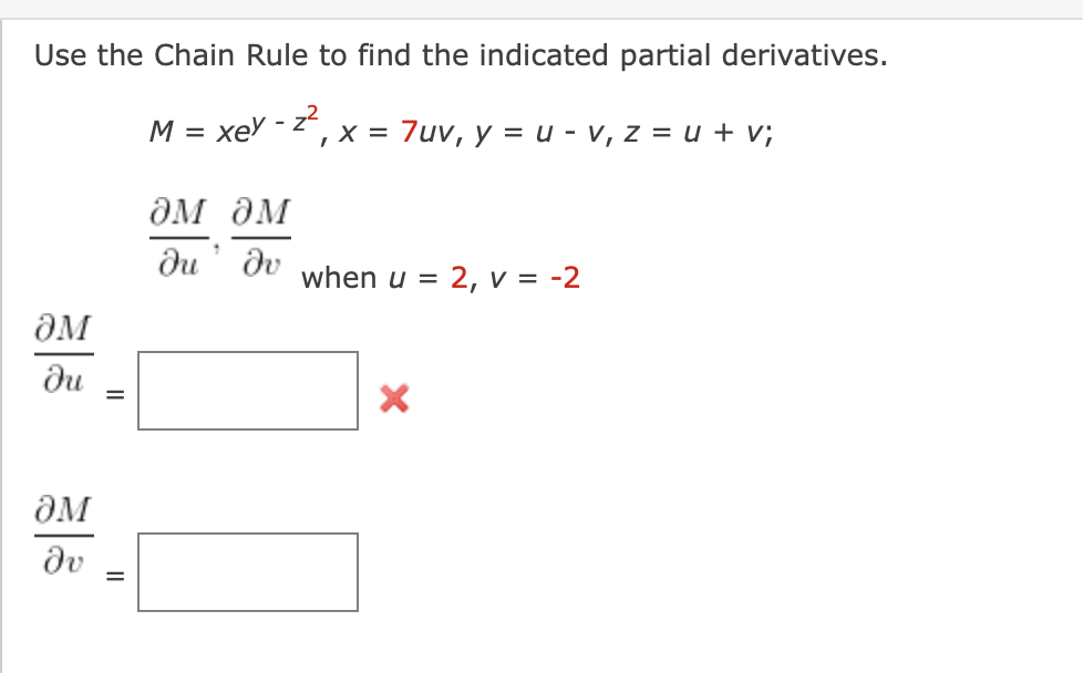 Solved Use the Chain Rule to find the indicated partial | Chegg.com