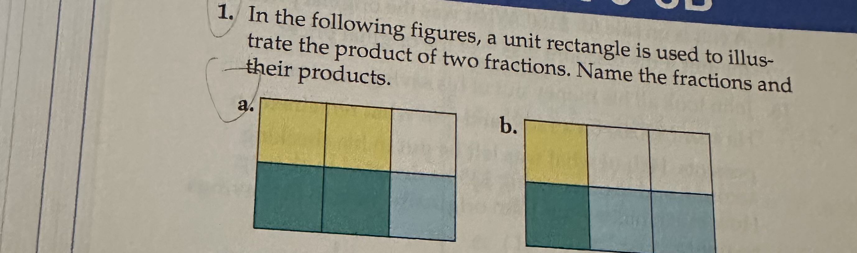 Solved 1. In the following figures, a unit rectangle is used | Chegg.com