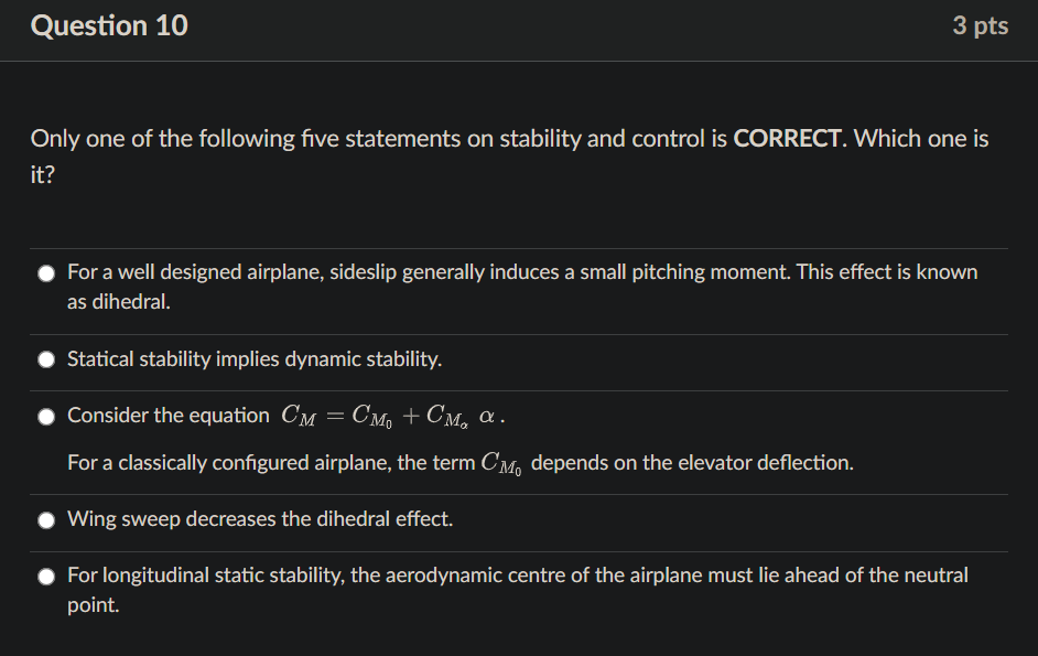Solved Question 8 3 pts Only one of the following five | Chegg.com