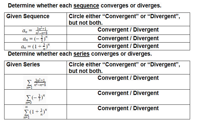 Solved Determine whether each sequence converges or | Chegg.com
