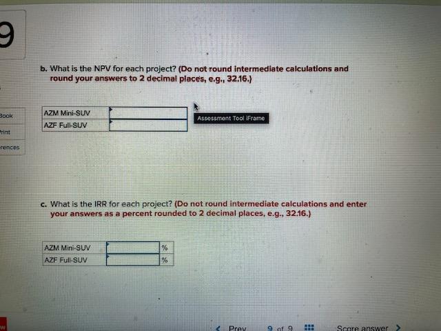 Solved Consider the following cash flows of two mutually | Chegg.com
