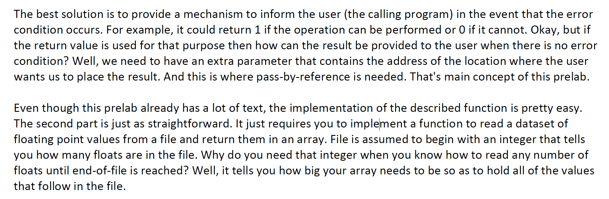 For this prelab you will implement a function that | Chegg.com