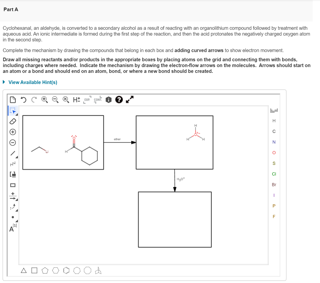 Solved Cyclohexanal, an aldehyde, is converted to a | Chegg.com